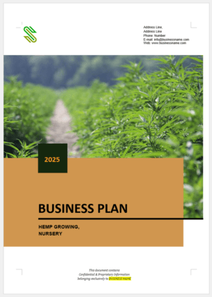 Hemp Cultivation Business Plan Template – Business Plan Templates